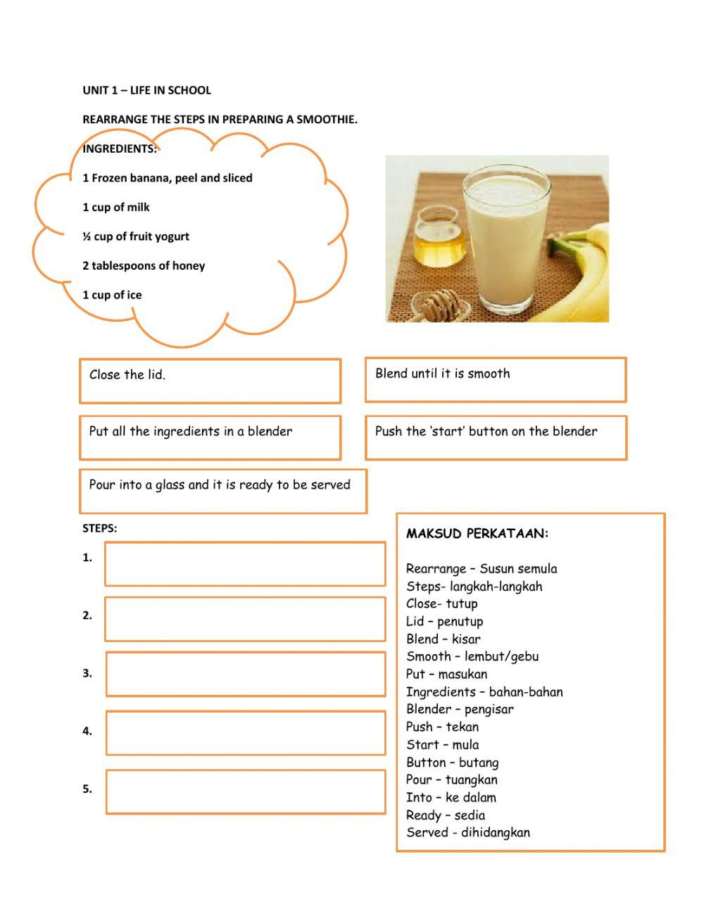 Preparing a smoothie 200741 | KARTINI BINTI YUSOF | Live