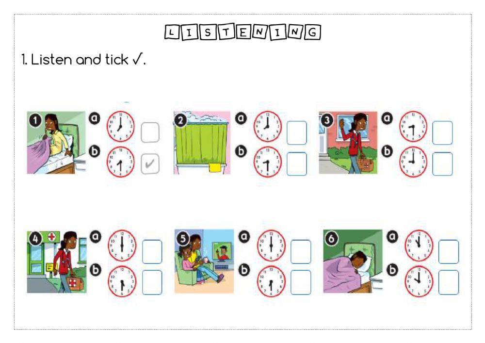 Kids 4 listening interactive exercise for kids | Live Worksheets
