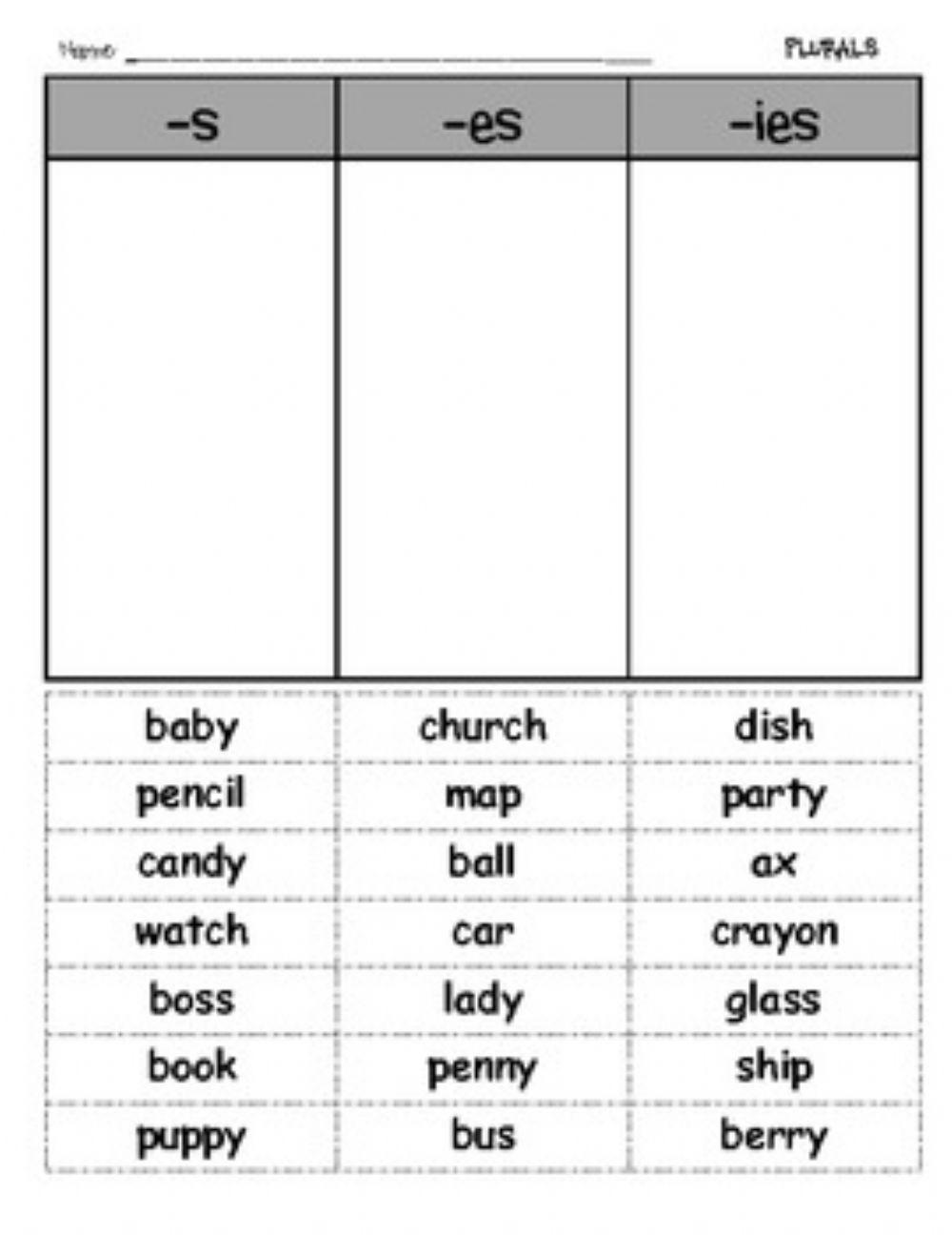 5681287 | CHANGE THE NOUNS TO THE PLURAL | Guadalupe del