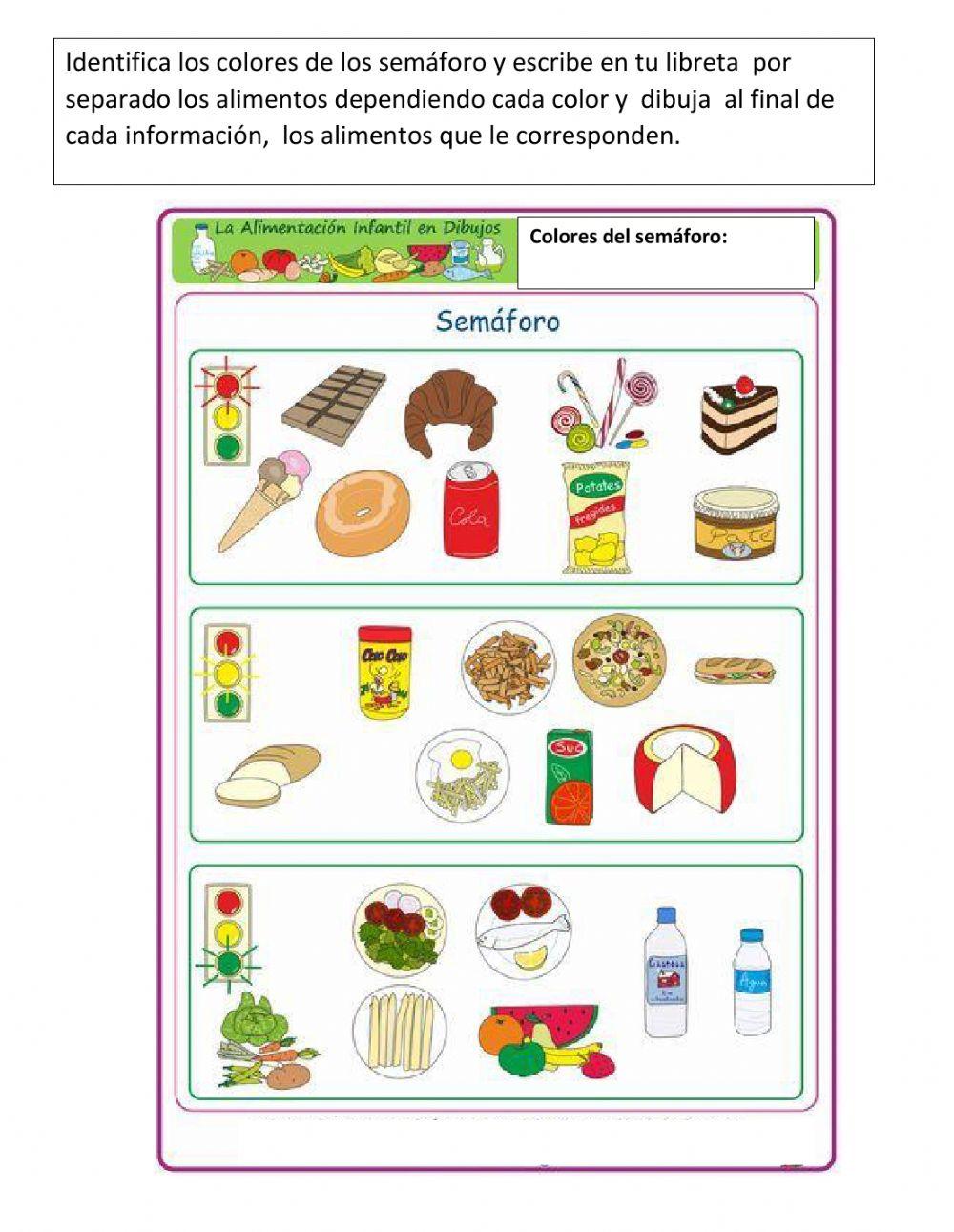 Semaforo worksheet | Live Worksheets