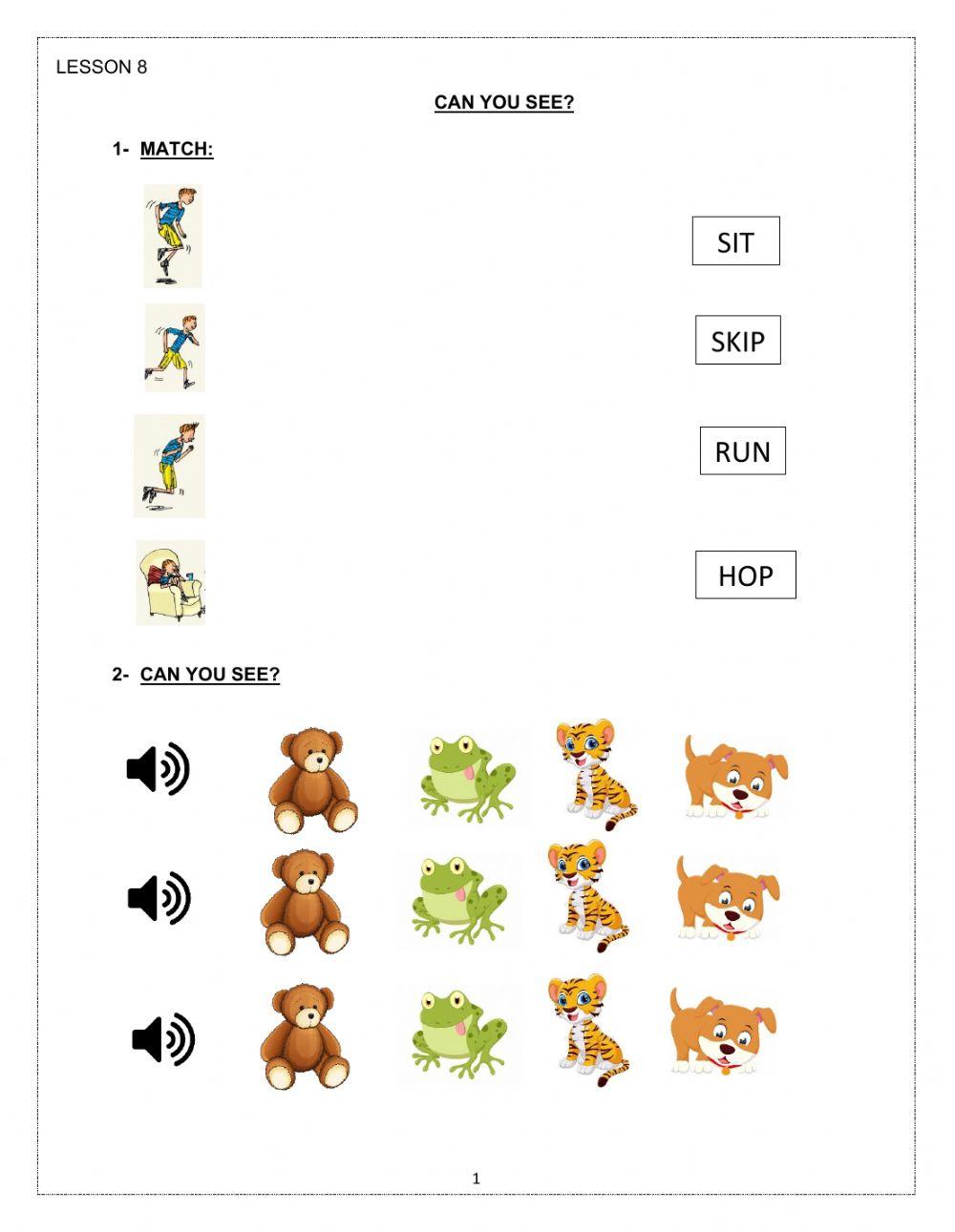 Can you see? | Free Interactive Worksheets | 201260