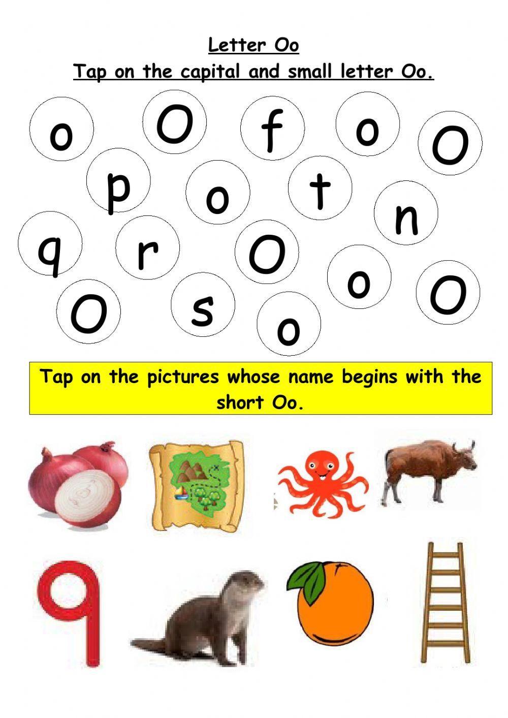 201437 | Tap on the capital and small letter Oo | Marissa