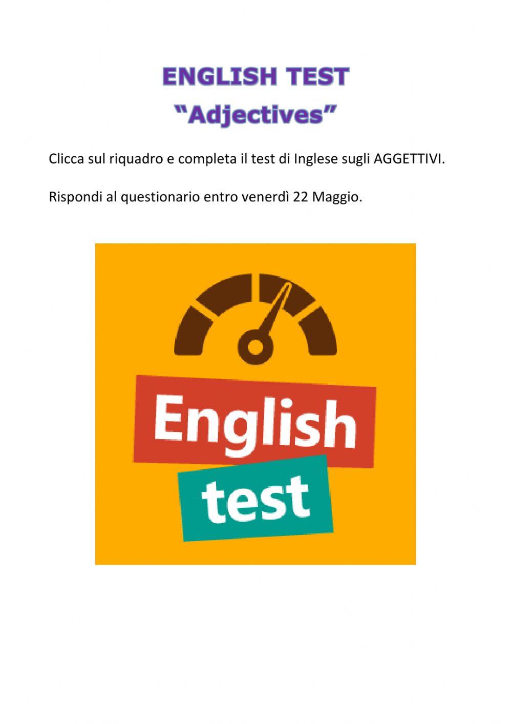English test online exercise | Live Worksheets