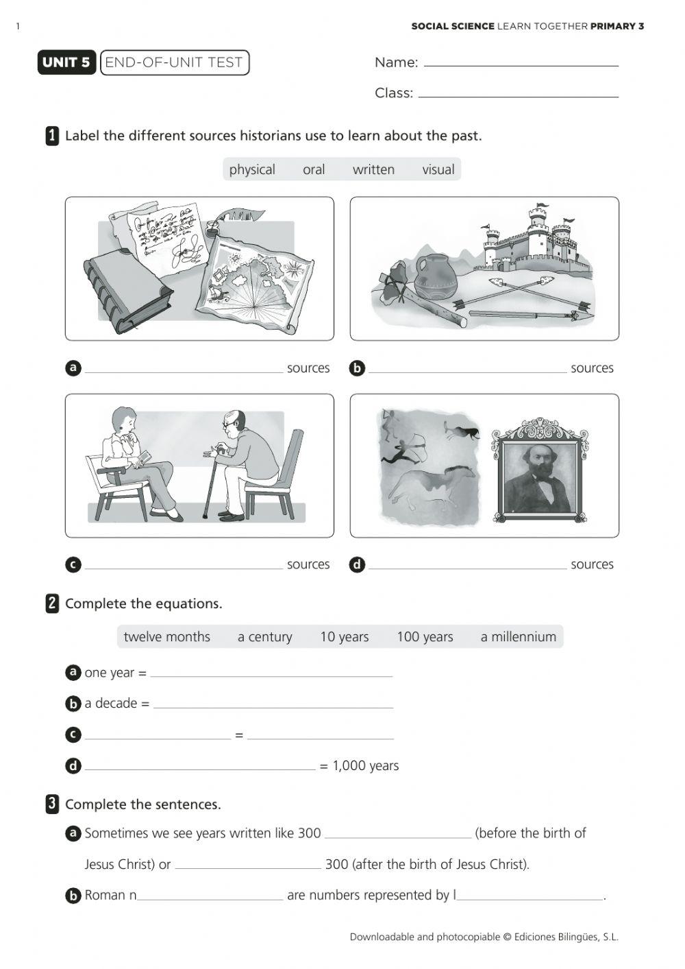 Unit 5 test online exercise for | Live Worksheets