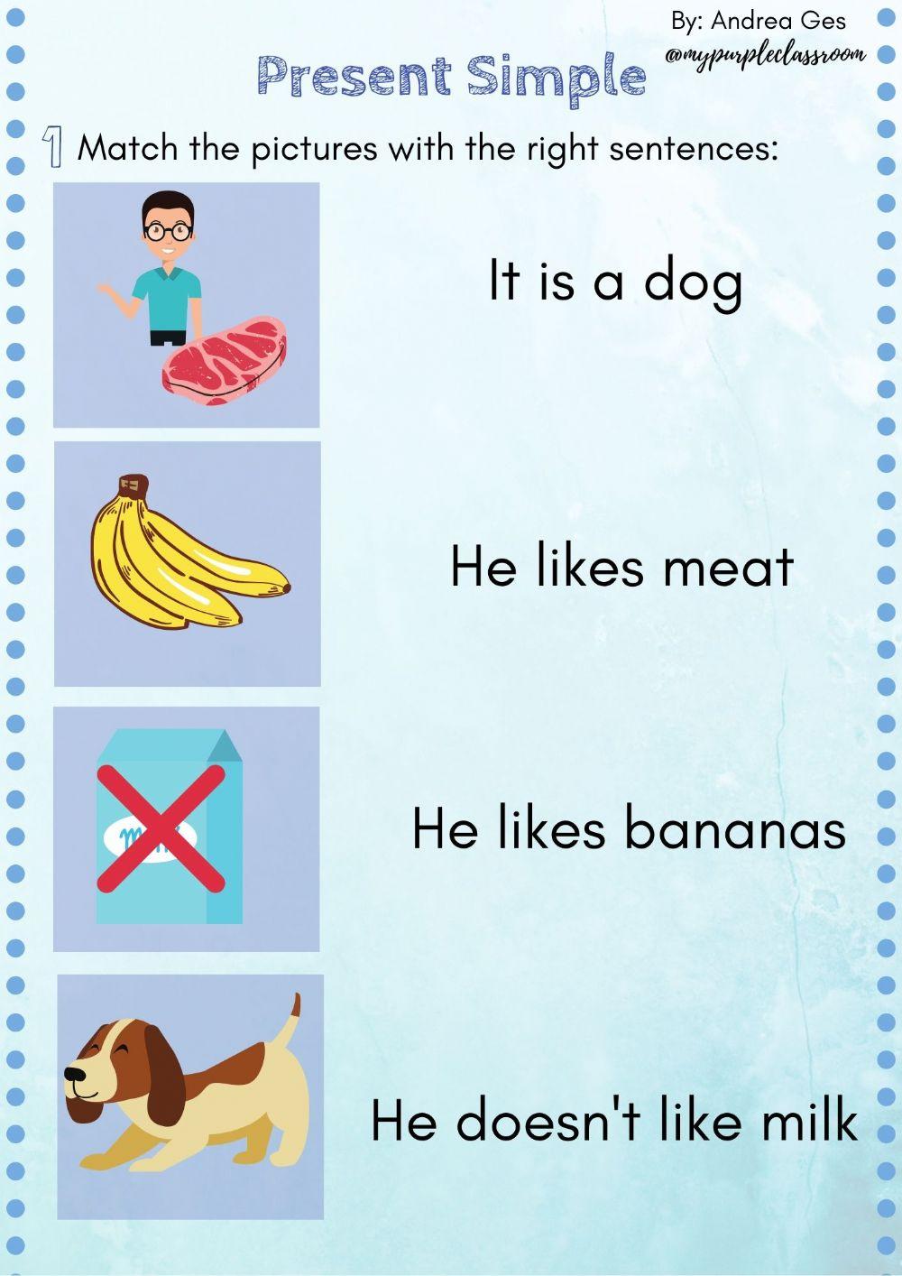 Present simple online exercise for PRIMARIA | Live Worksheets