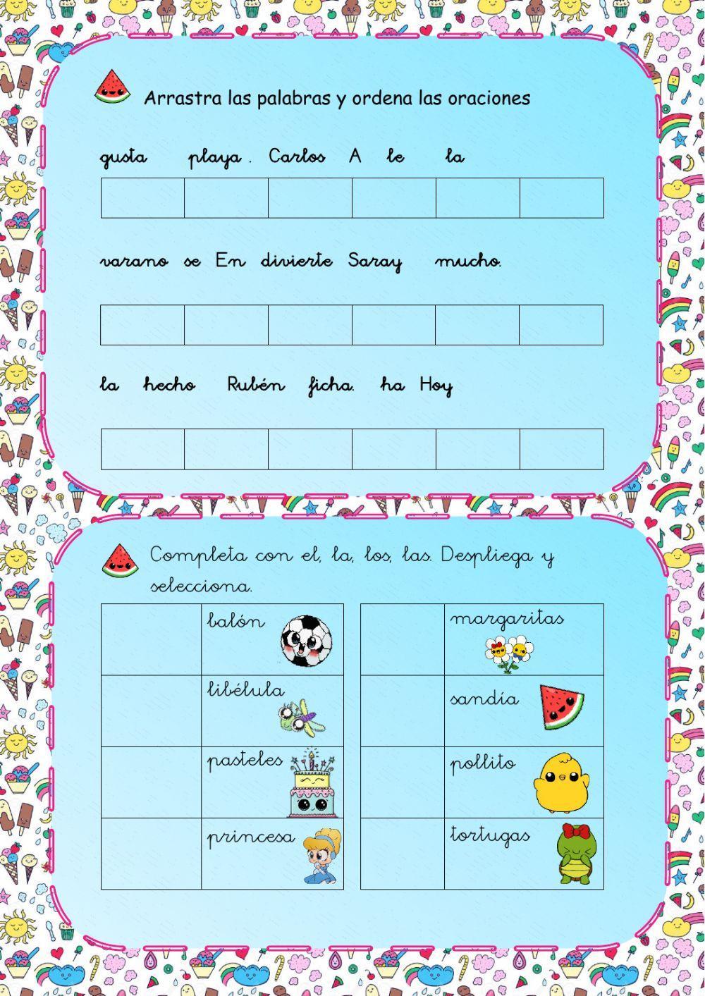 Aprendemos a escribir interactive worksheet | Live Worksheets