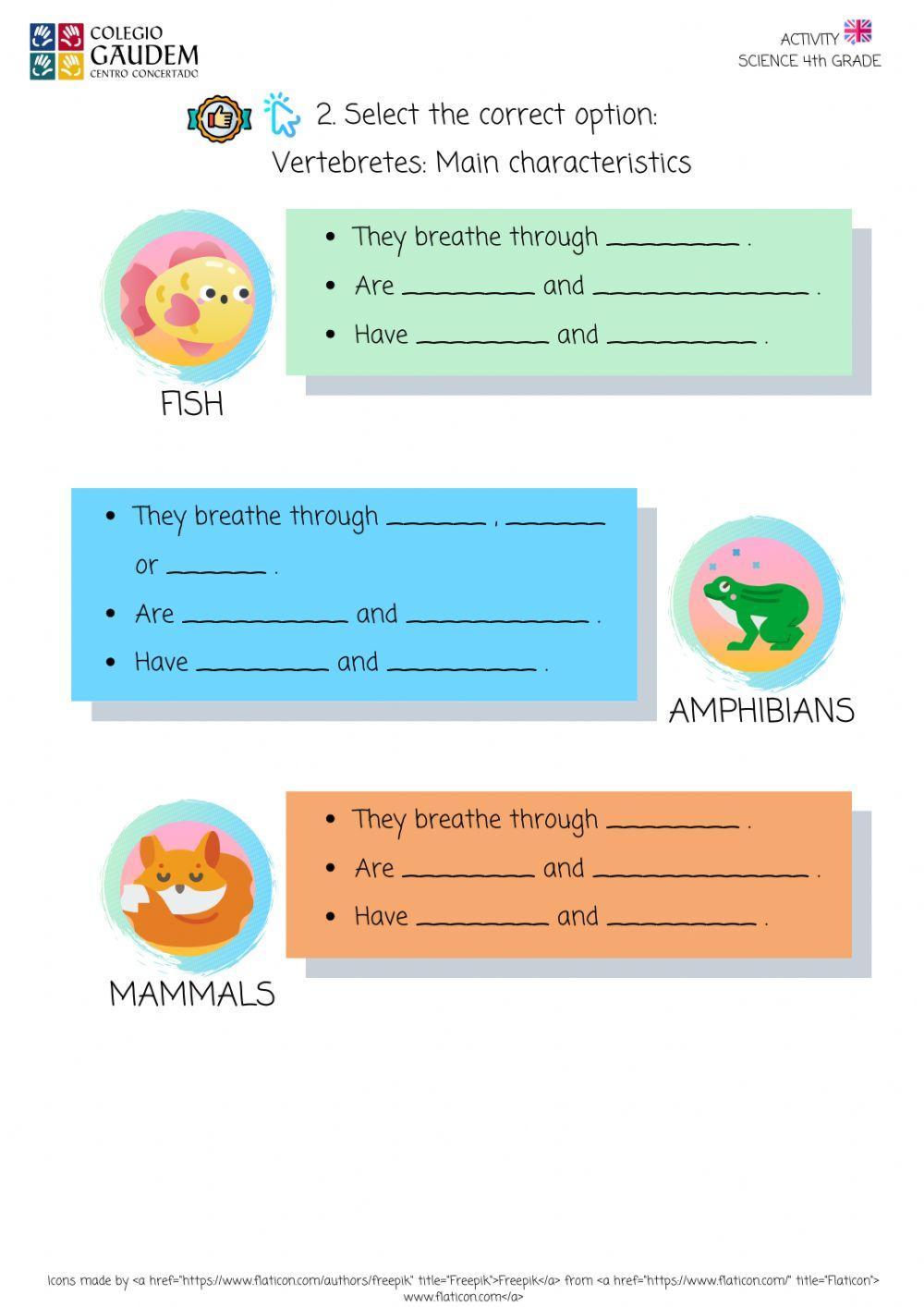 Activity animals review worksheet | Live Worksheets