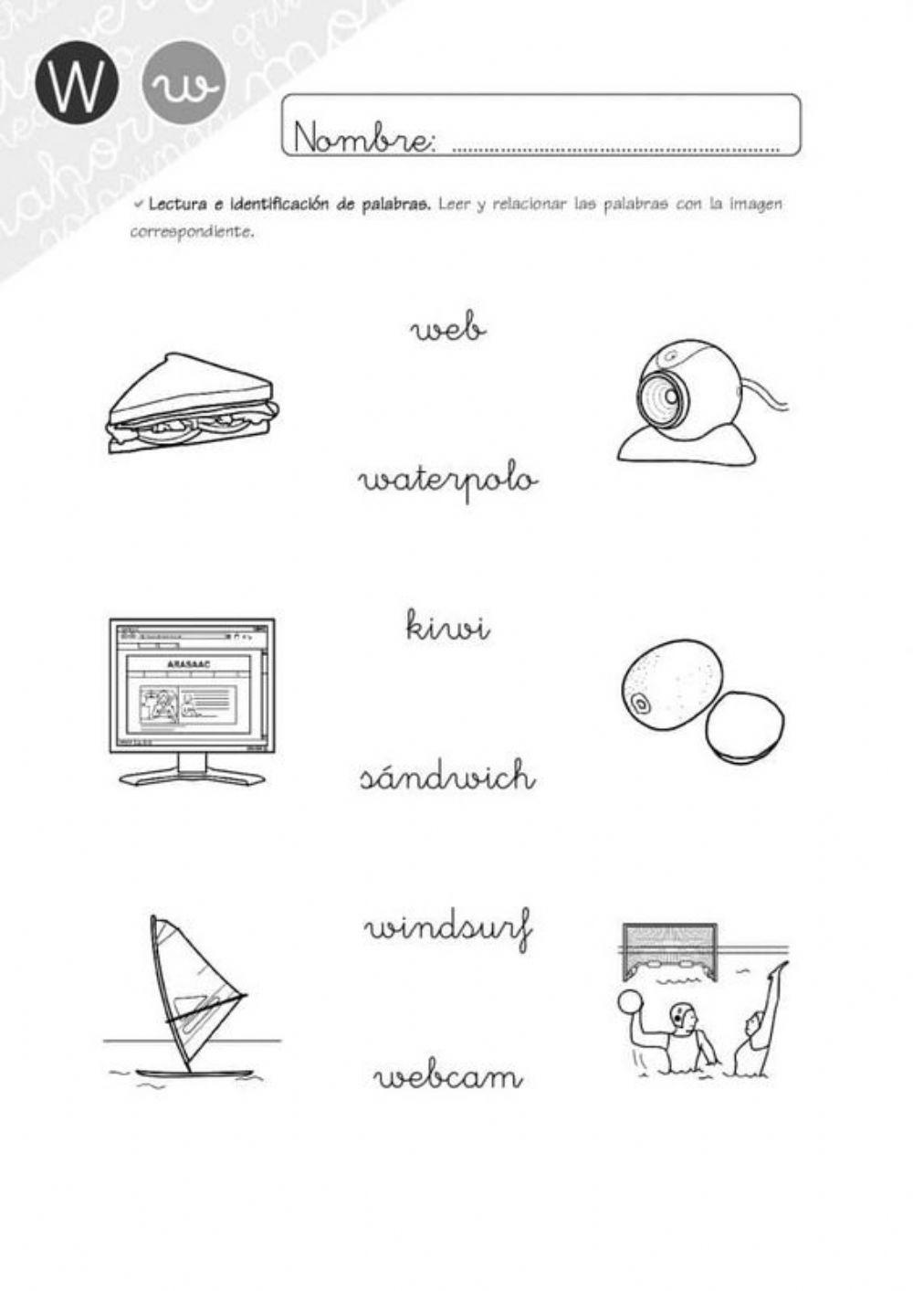 206088 | Letra w | Lolailo25 | LiveWorksheets