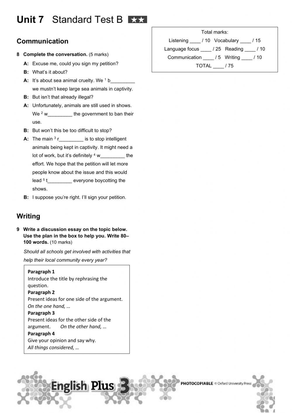 English Plus 3… | Free Interactive Worksheets | 5692216