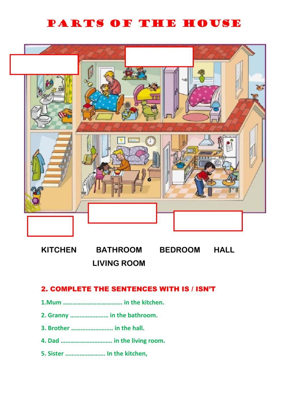 House parts | Free Interactive Worksheets | 213681