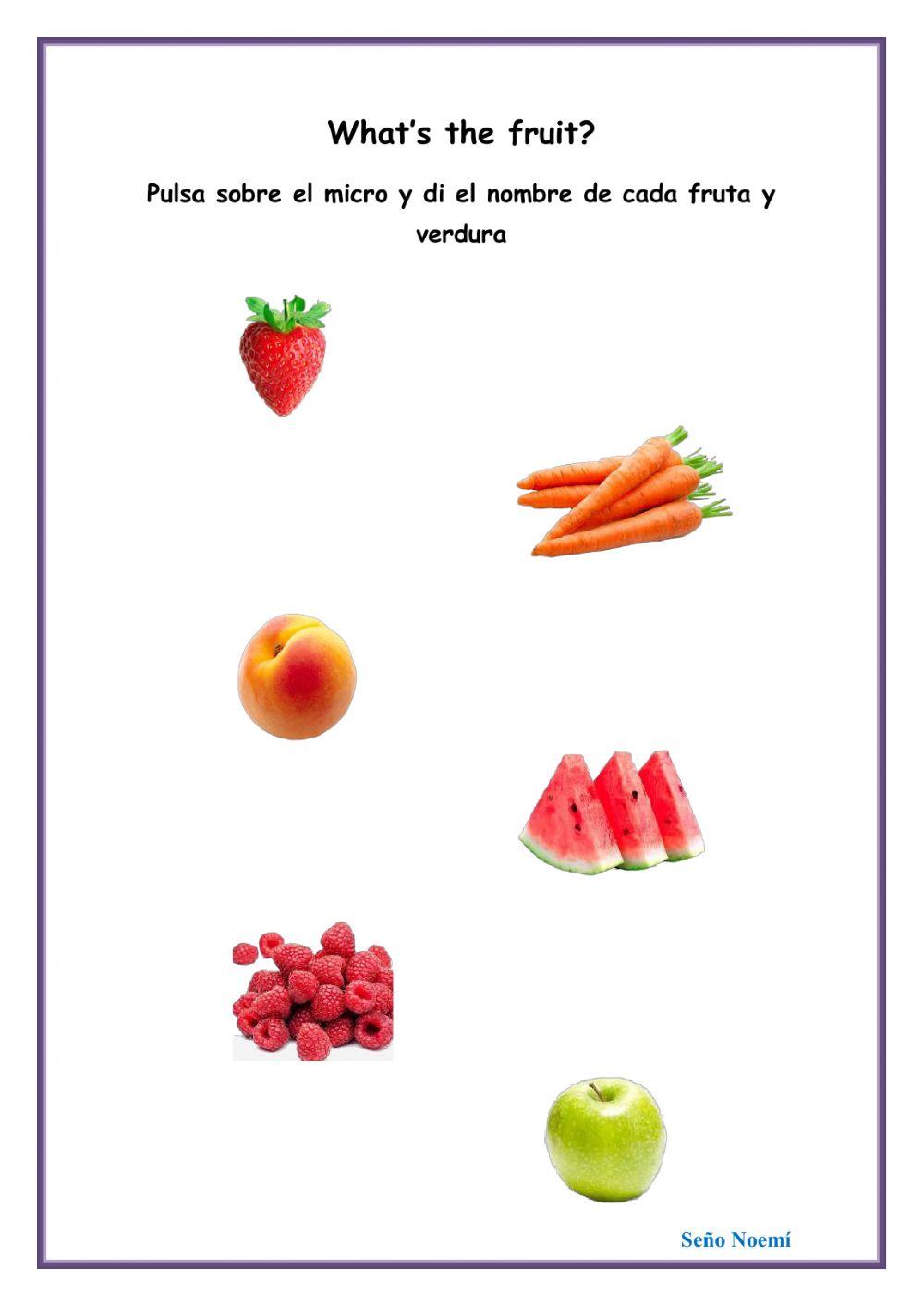 Fruits 206194 | noemiu | Live Worksheets