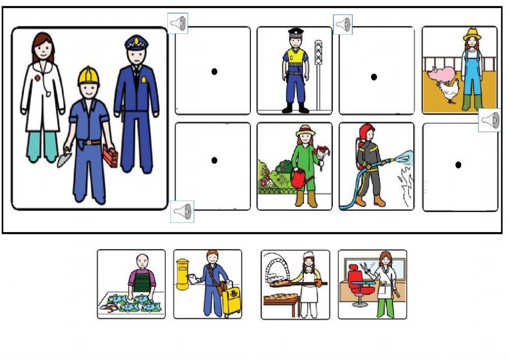 Las profesiones worksheet for E.I | Live Worksheets