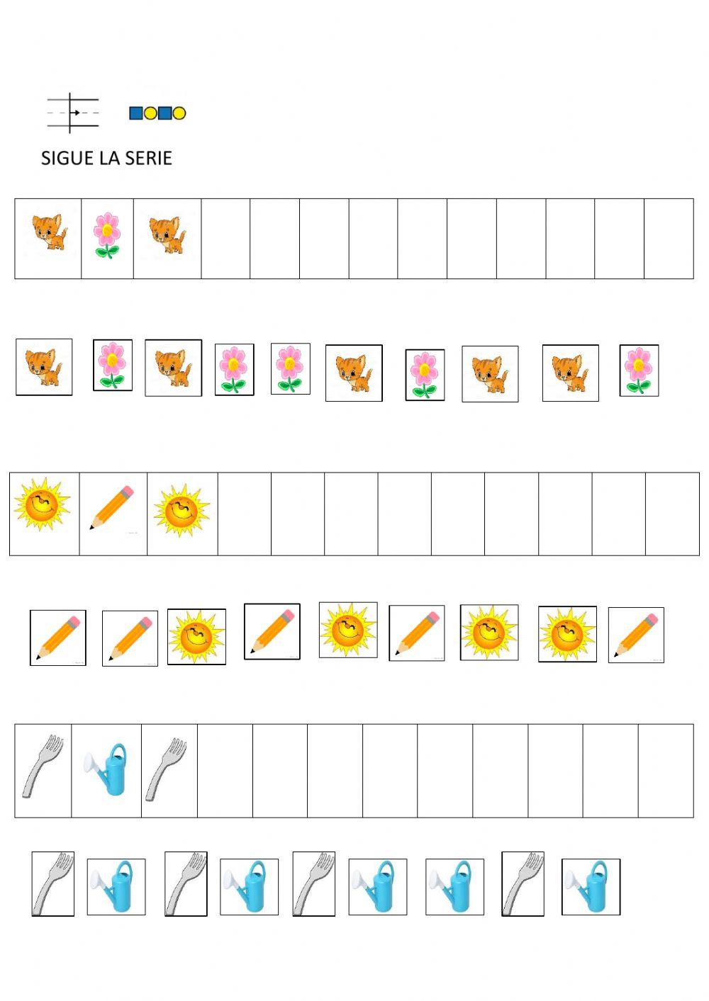Serie worksheet for primaria | Live Worksheets