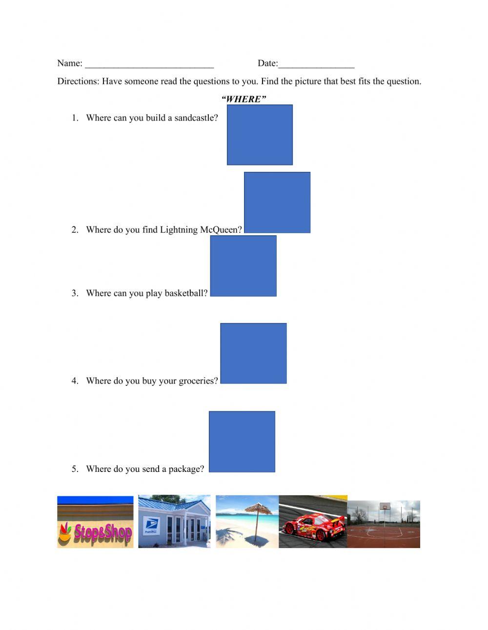 Where worksheet 5 worksheet | Live Worksheets