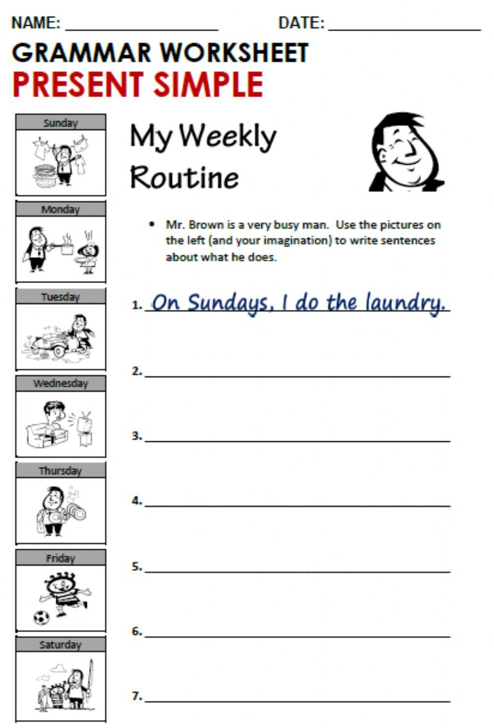 Simple present … | Free Interactive Worksheets | 5695359