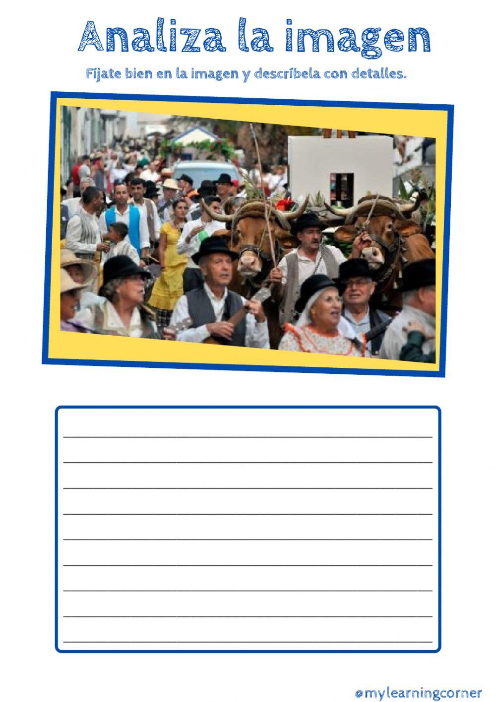 Describe la ima… | Free Interactive Worksheets | 208393