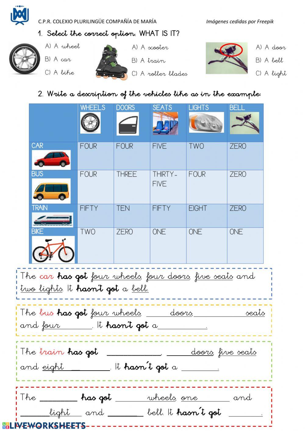 English-work-7 | Free Interactive Worksheets | 147498