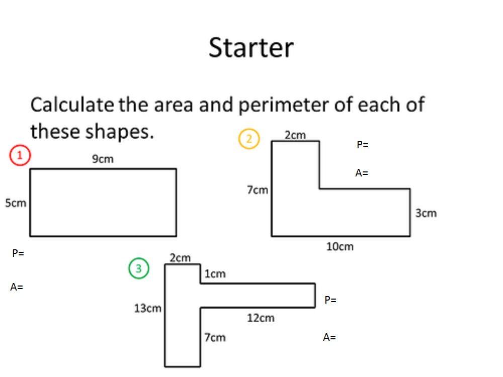 area and perimeter exercise 4 online exercise for | Live Worksheets