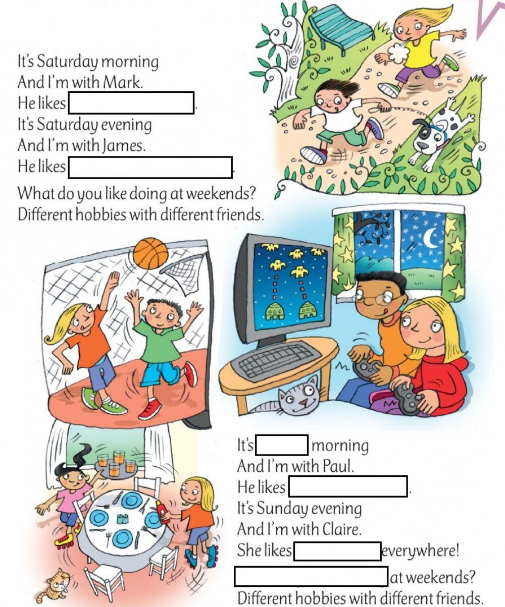 It's Saturday Morning worksheet | Live Worksheets