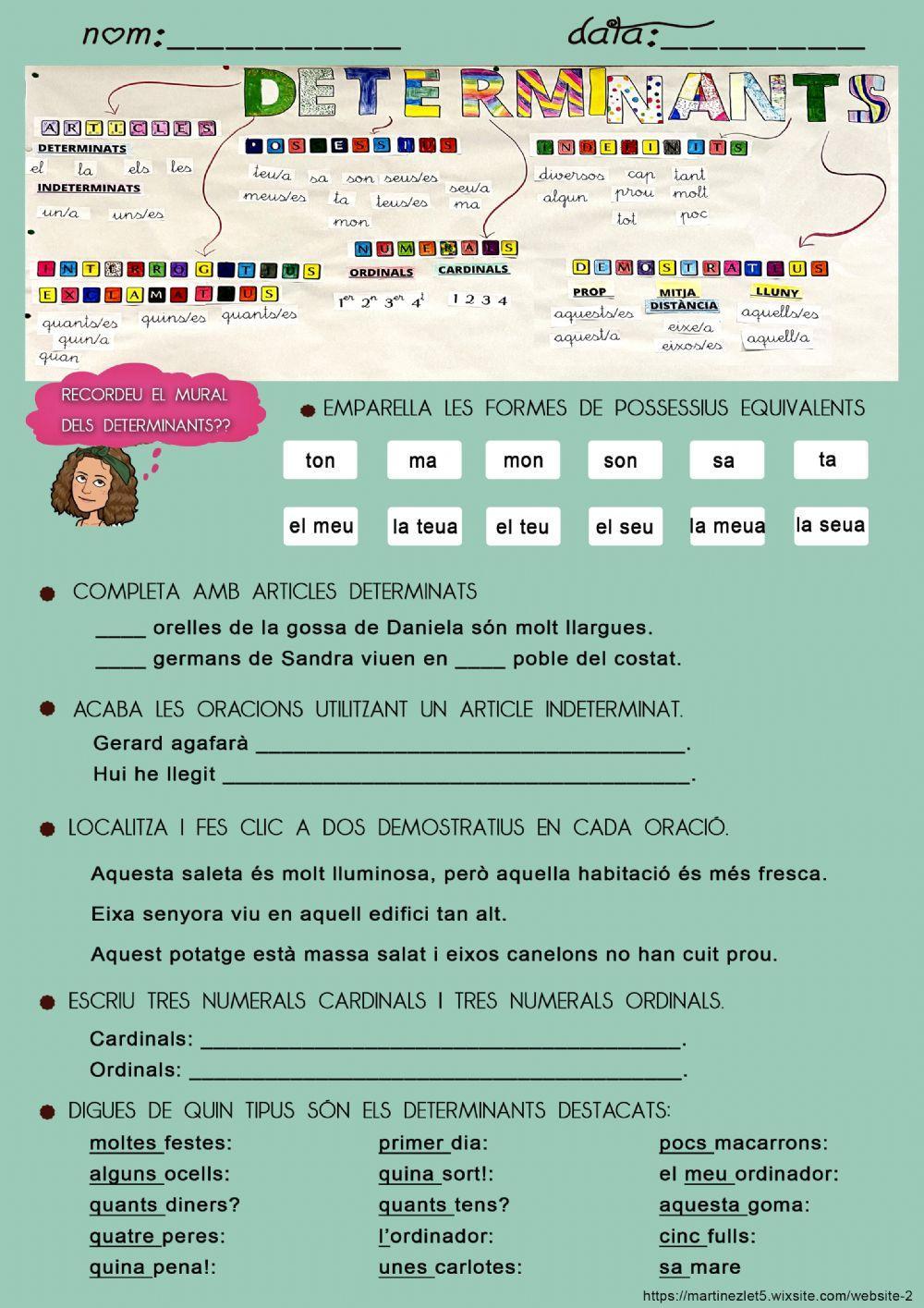 Determinants | Free Interactive Worksheets | 209186