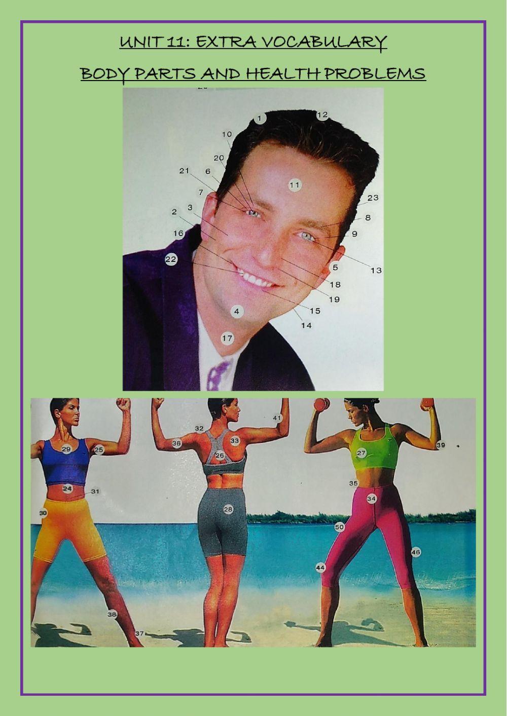 Body parts and … | Free Interactive Worksheets | 209311