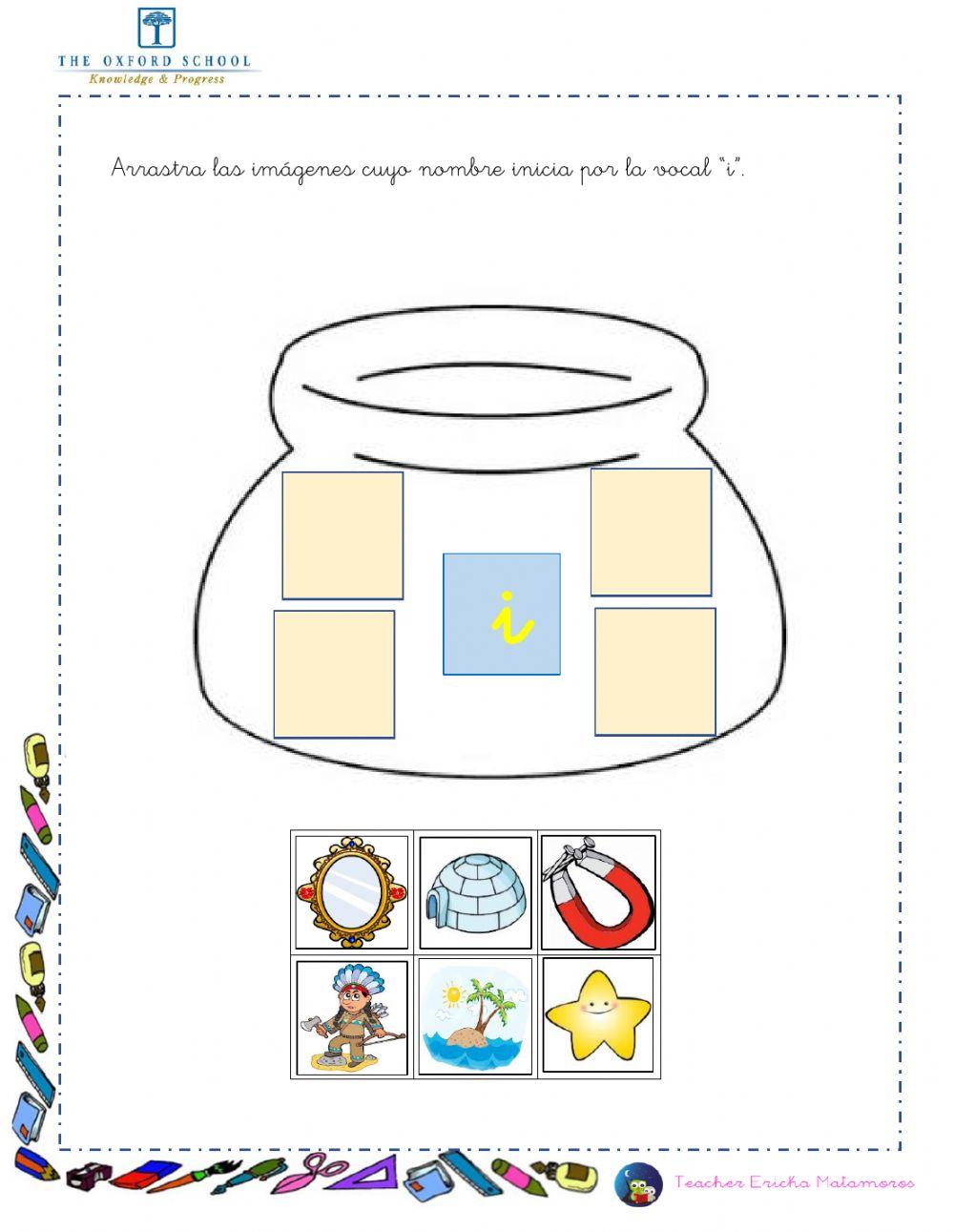 Vocal i online exercise | Live Worksheets