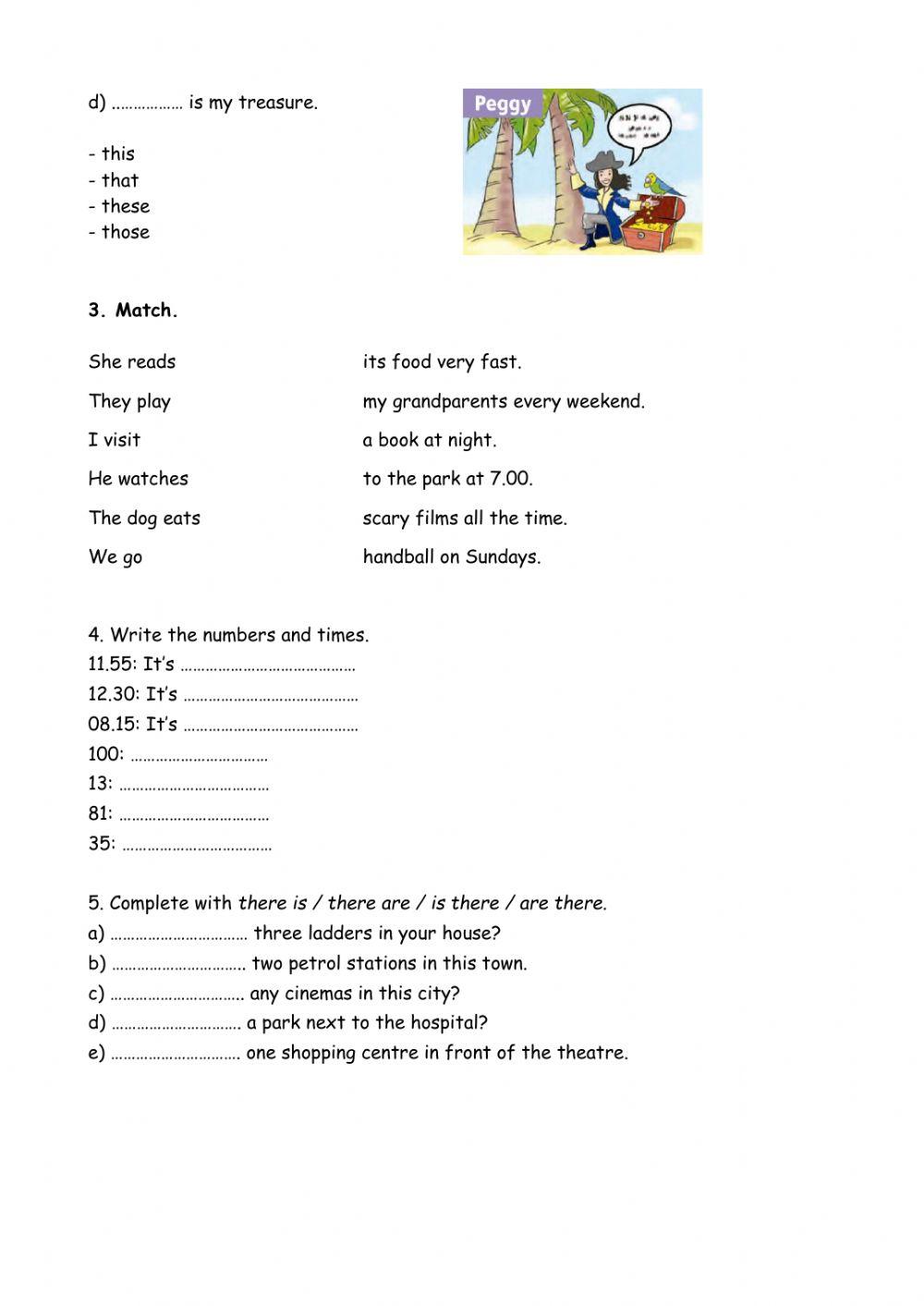 Review 4th - May worksheet | Live Worksheets