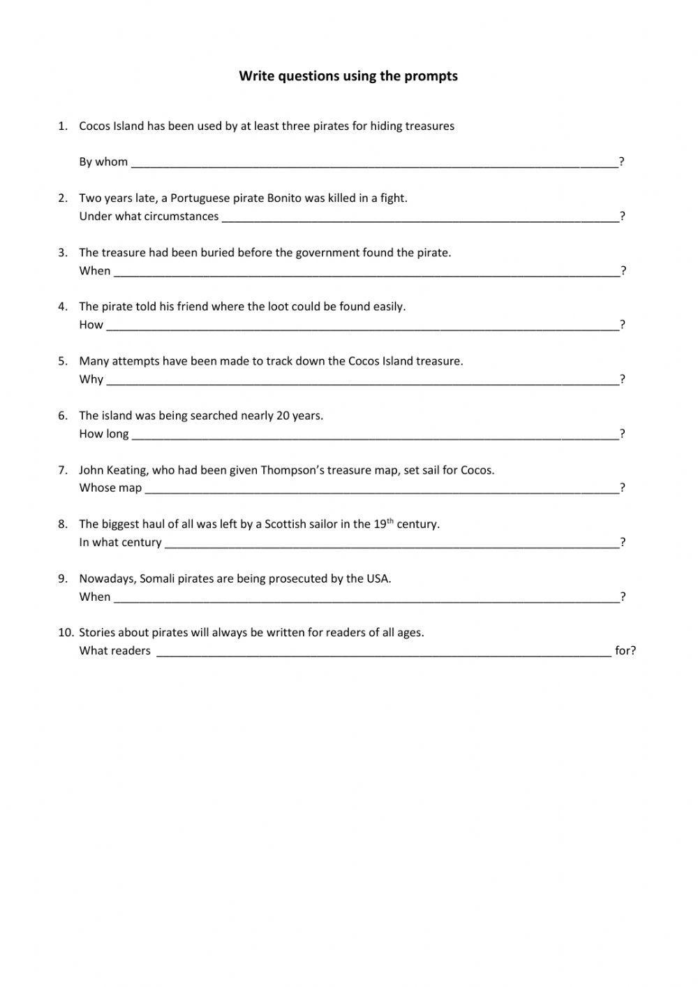 210738 | Passive Questions | MsXena | LiveWorksheets