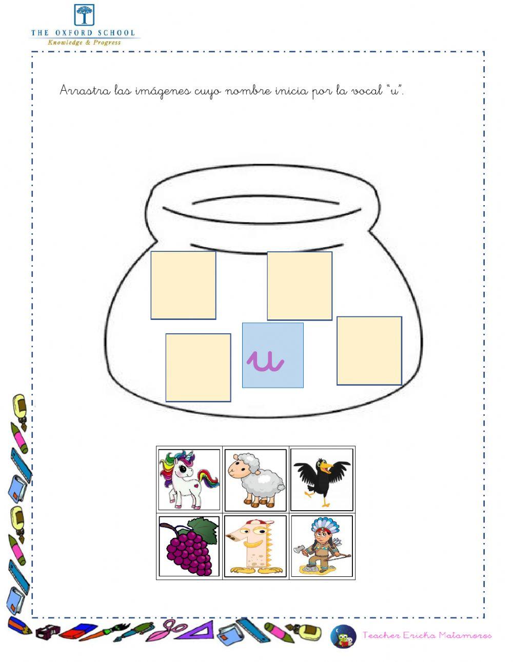 211452 | Vocal u | ematamoross | LiveWorksheets