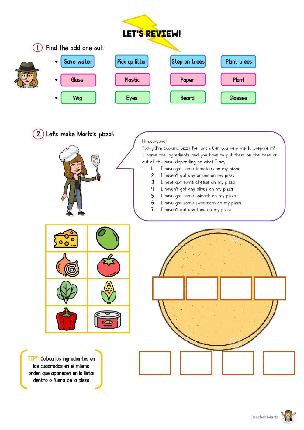 Let's review I | Free Interactive Worksheets | 211636