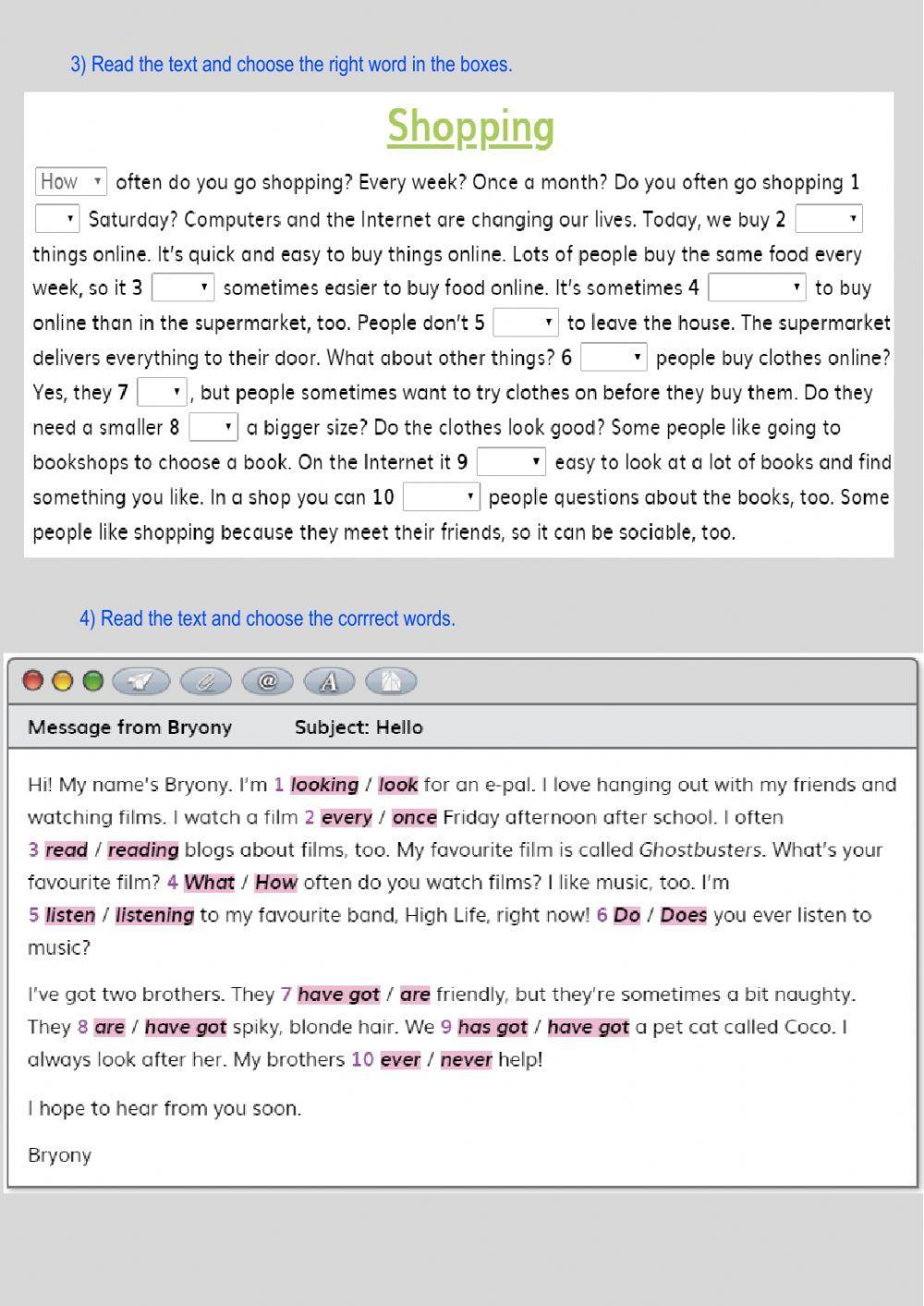 5th Reading Comprehension A1 211955 | MiraculousEnglish