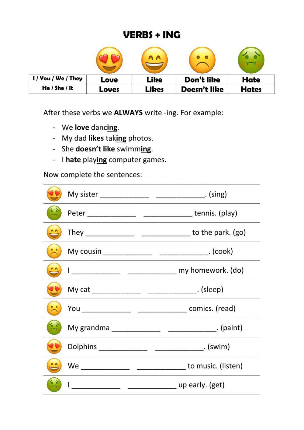 212120 Like ing Inesma LiveWorksheets 212120 Like ing Inesma LiveWorksheets