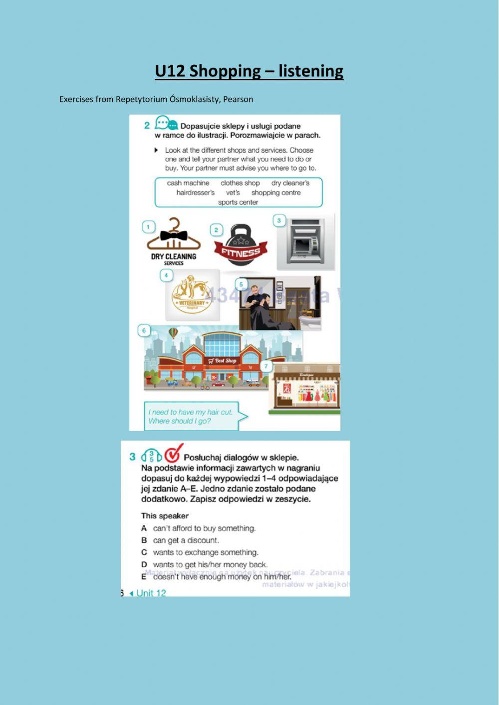 U12 Shopping Listening Worksheet Live Worksheets u12-shopping-listening-worksheet-live-worksheets
