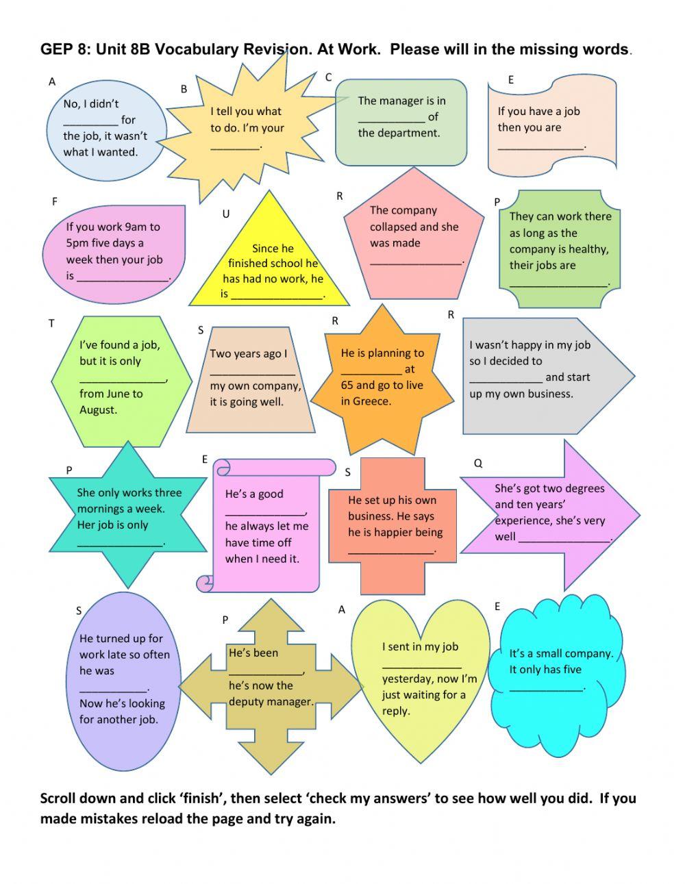 GEP 8: Unit 8B-… | Free Interactive Worksheets | 214080