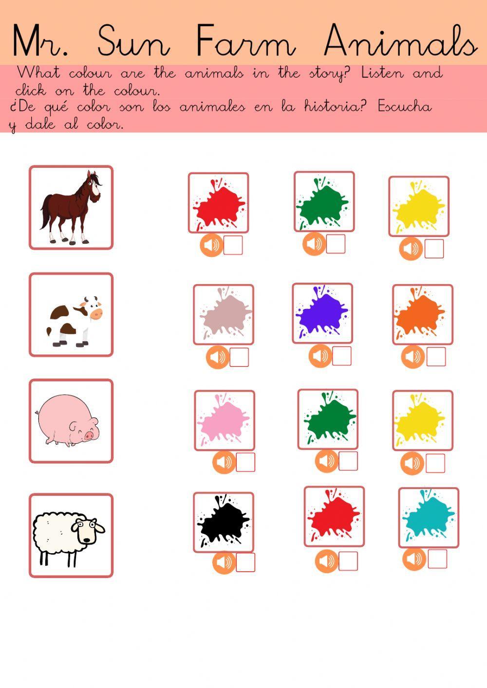 Hello Mr. Sun worksheet | Live Worksheets