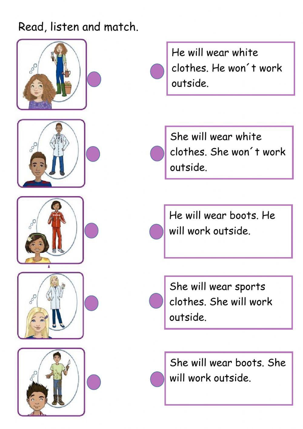 Will-won-t | Free Interactive Worksheets | 214414