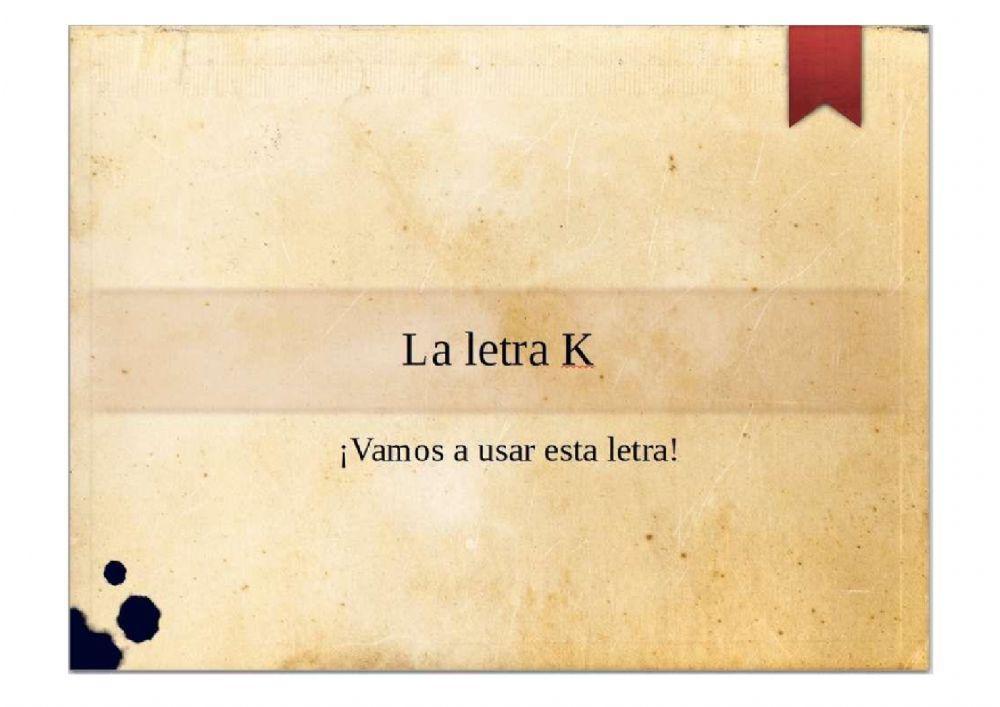 Letra K | Free Interactive Worksheets | 214754