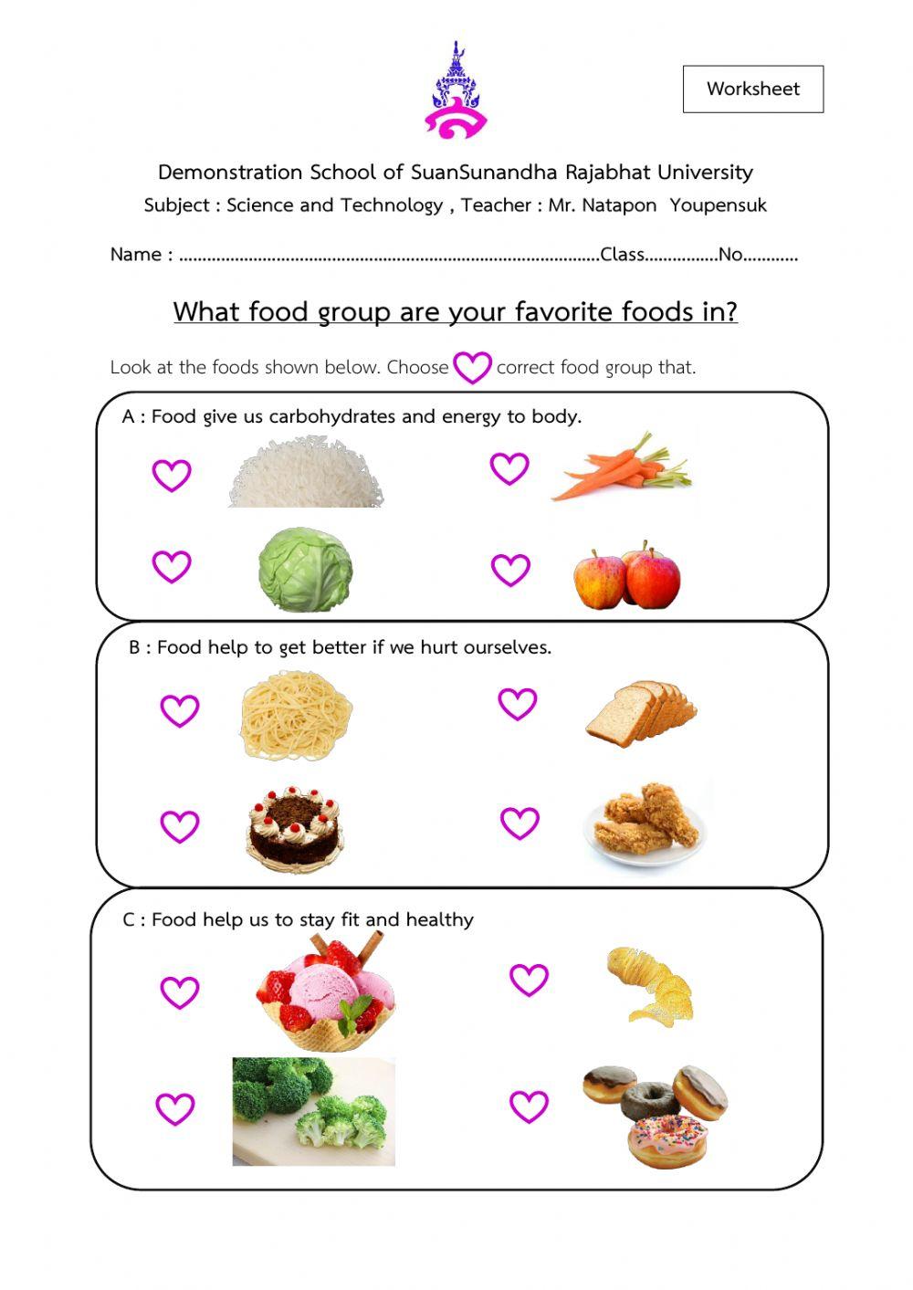 Food Human Need to stay alive P.3 online exercise for | Live Worksheets