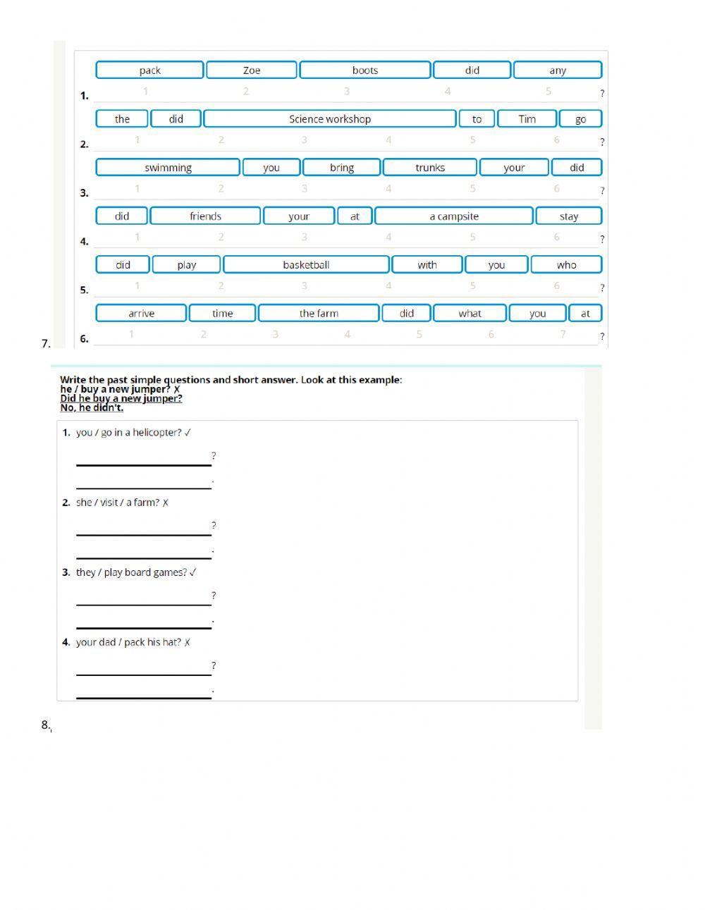 Project explore 1 Unit 5 online exercise for | Live Worksheets
