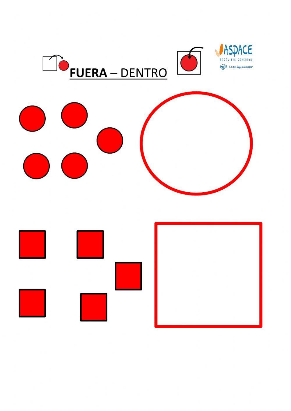 Dentro - fuera | Free Interactive Worksheets | 218965