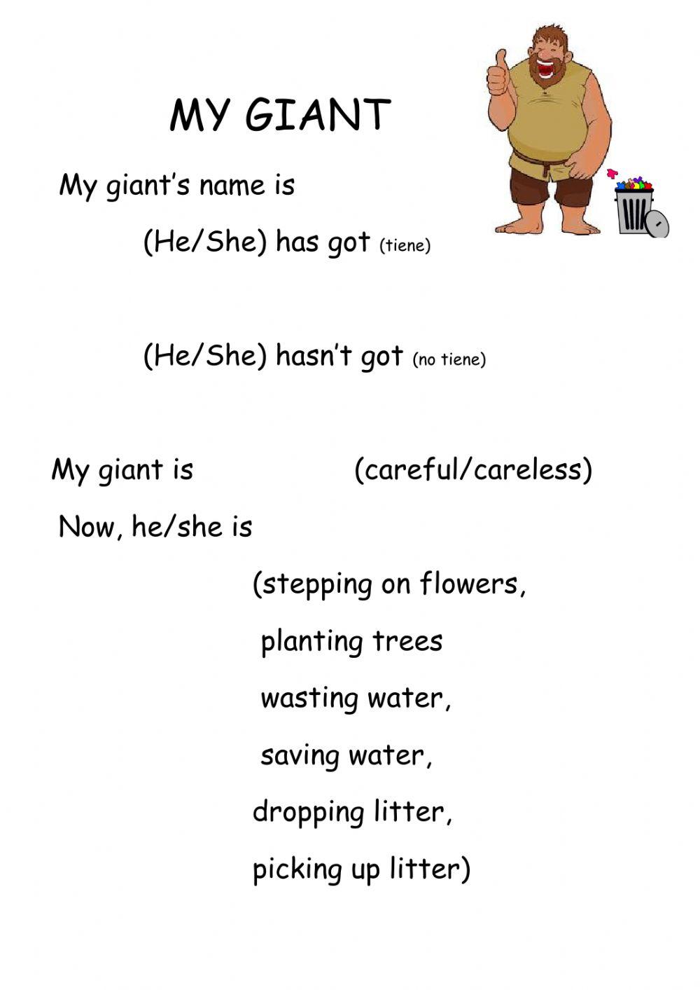 My giant worksheet | Live Worksheets