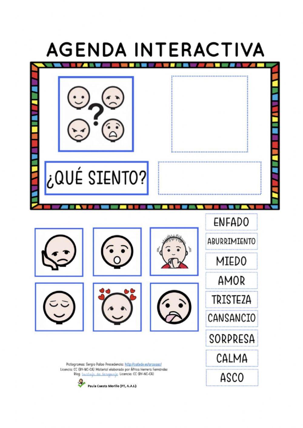 Agenda visual i… | Free Interactive Worksheets | 219344