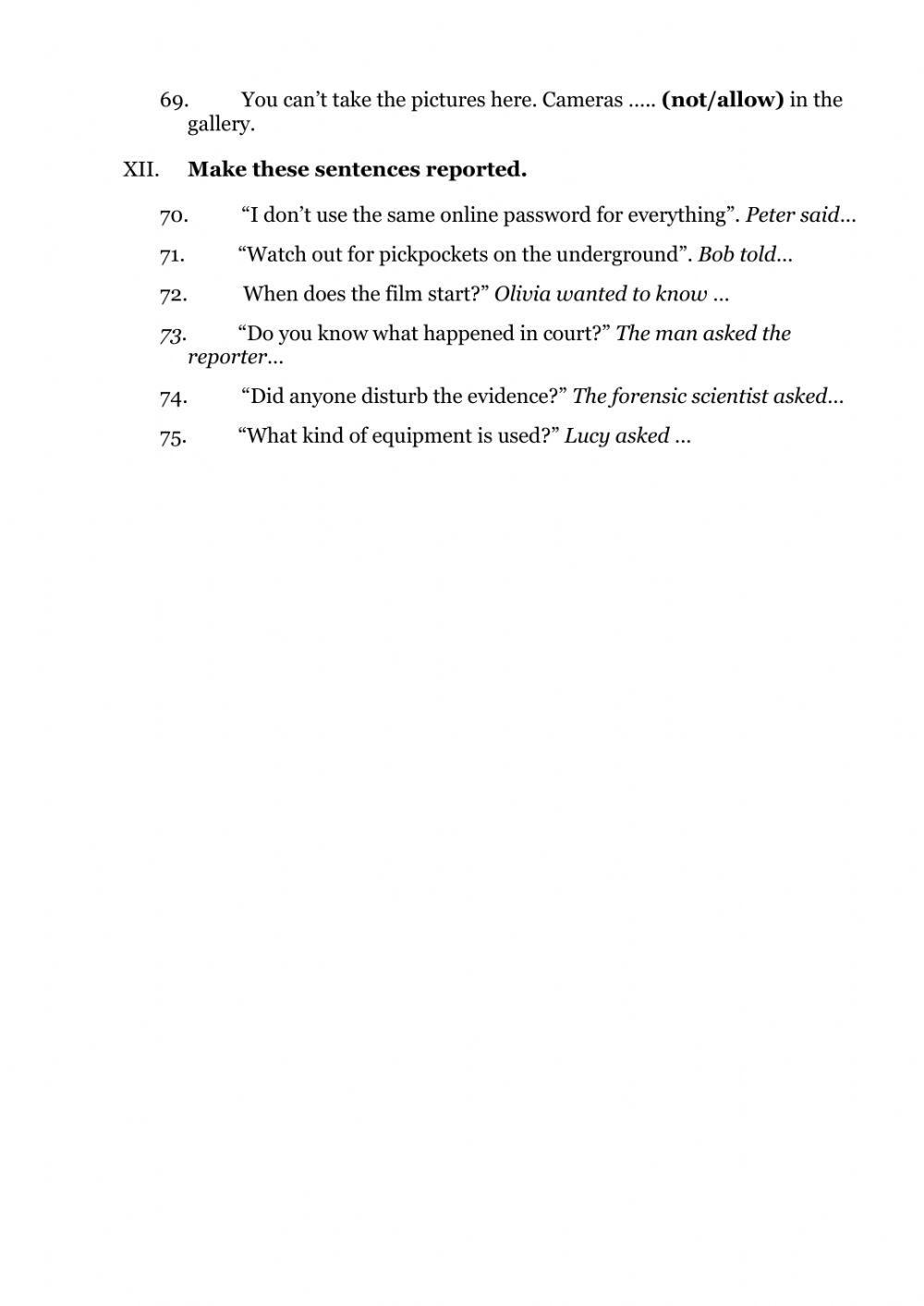 7 Final Exam. G… | Free Interactive Worksheets | 220420