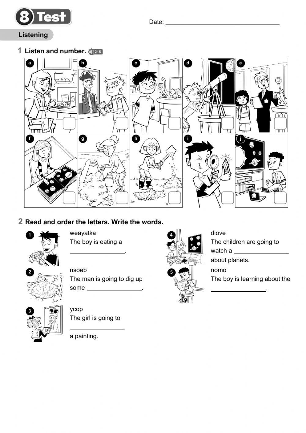 Unit 8 test 220393 | Noemí | Live Worksheets