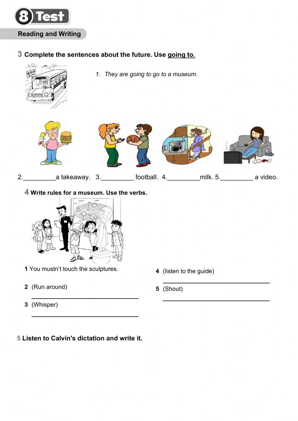 Unit 8 test 220393 | Noemí | Live Worksheets