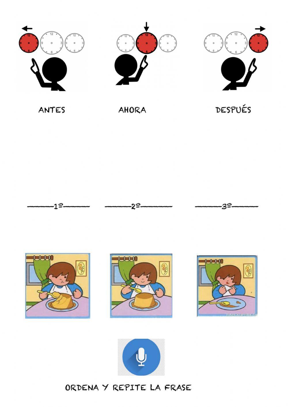SECUENCIAS TEMPORALES ( FLAN) online exercise for | Live Worksheets