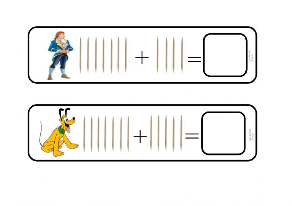 Suma con los pe… | Free Interactive Worksheets | 220668