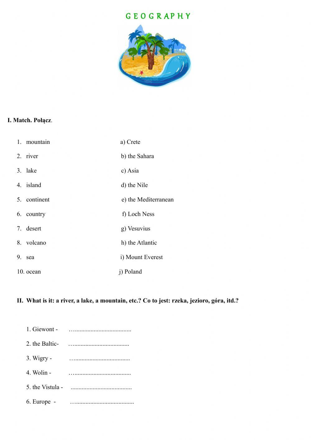 Geography | Live Worksheets