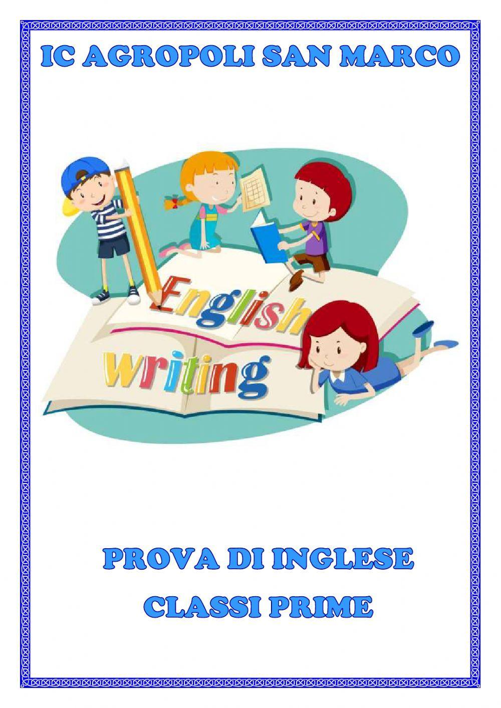 verifica inglese interactive worksheet | Live Worksheets