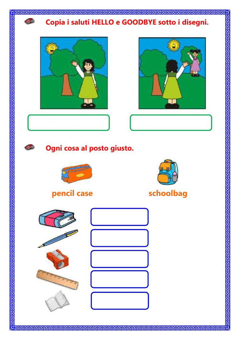 verifica inglese interactive worksheet | Live Worksheets